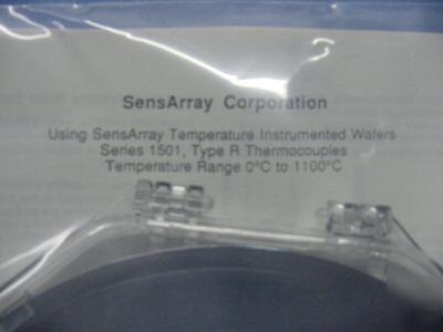 New sensarray 200 mm tc wafer 1501A type r thermocouple